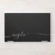 Black and White Elegant Glam Signature Style Name HP Laptop Skin | Zazzle