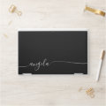 Black and White Elegant Glam Signature Style Name HP Laptop Skin | Zazzle