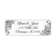 Black and White Elegant Script Return Labels | Zazzle