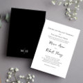 Black and White Elegant Simple Formal Template | Zazzle