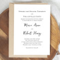 Black and White Elegant Simple Formal Template | Zazzle