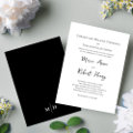 Black and White Elegant Simple Formal Template | Zazzle