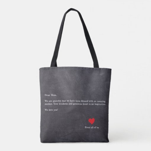 Black and white Family Collage special message Tote Bag | Zazzle