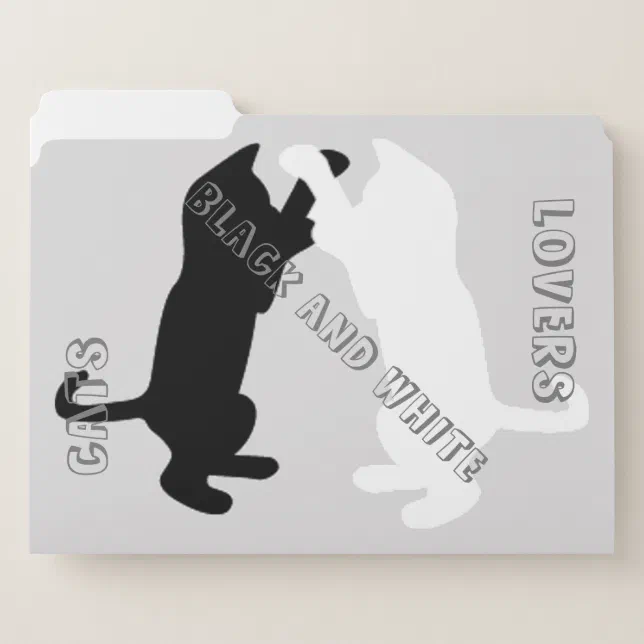BLACK AND WHITE FILE FOLDER | Zazzle