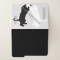 BLACK AND WHITE FILE FOLDER | Zazzle