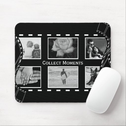 Black and White Film Reel Mouse Pad | Zazzle