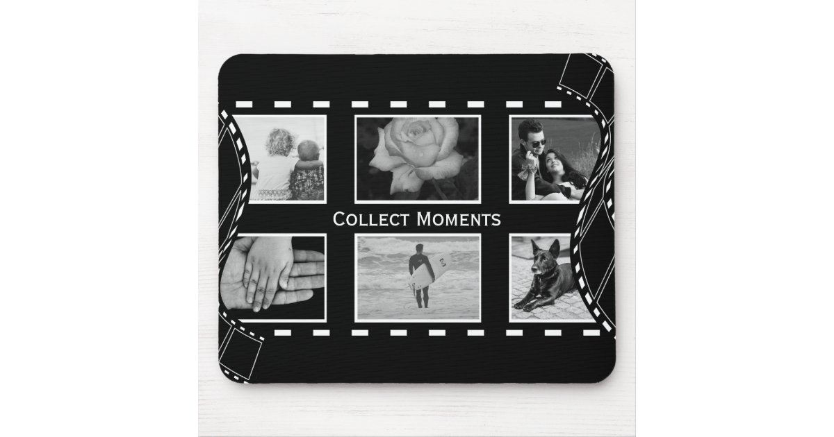 Black and White Film Reel Mouse Pad | Zazzle