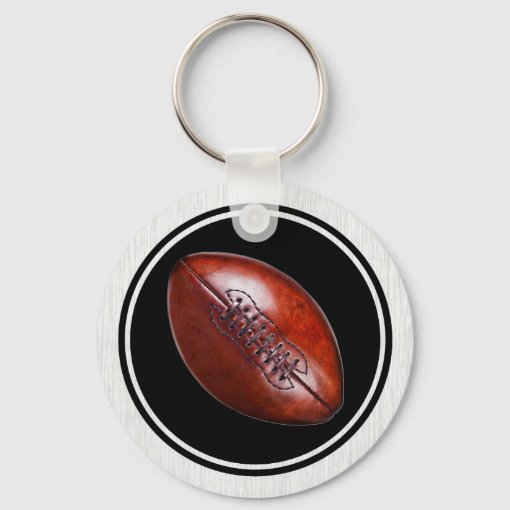 Black and White Football Keychains, Personalized Keychain | Zazzle