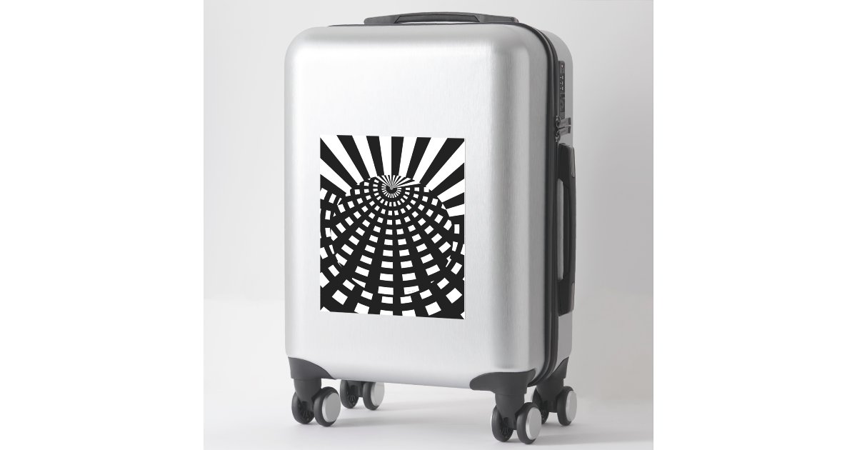 Black and White Geo Orb Sticker | Zazzle