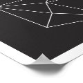 Black and White Geometric Shape Poster 1 | Zazzle