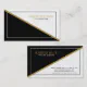 Black And White Geometric Shapes Gold Stripe Business Card | Zazzle