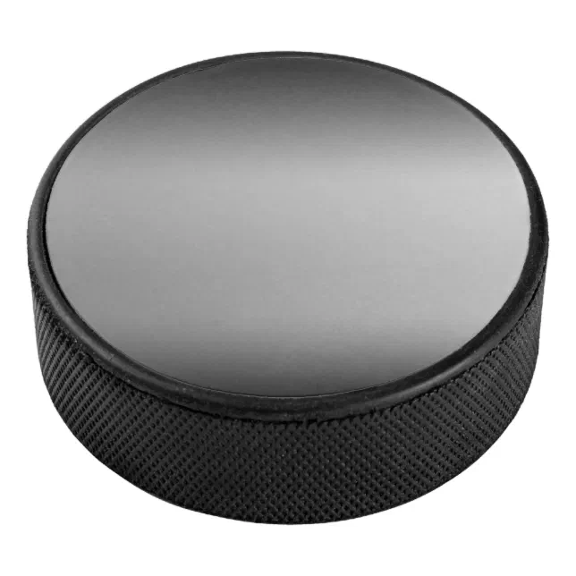 Black and White Gradient Horizon Hockey Puck | Zazzle