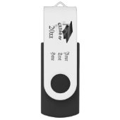 Black and White Graduation USB Drive | Zazzle