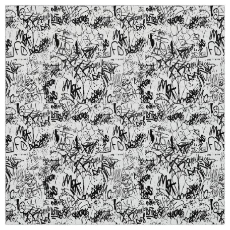 Graffiti Fabric | Zazzle.com