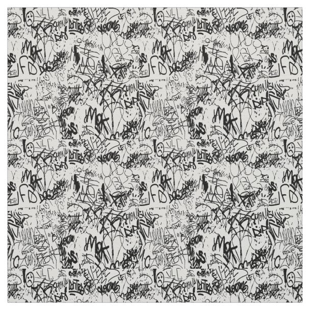 Graffiti Fabric | Zazzle