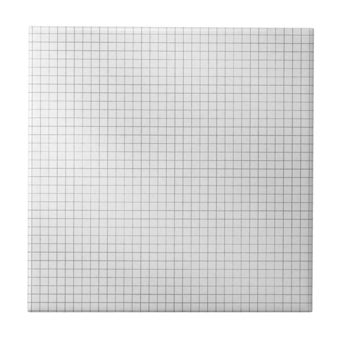 Black and White Grid Pattern on Paper Tile | Zazzle.com