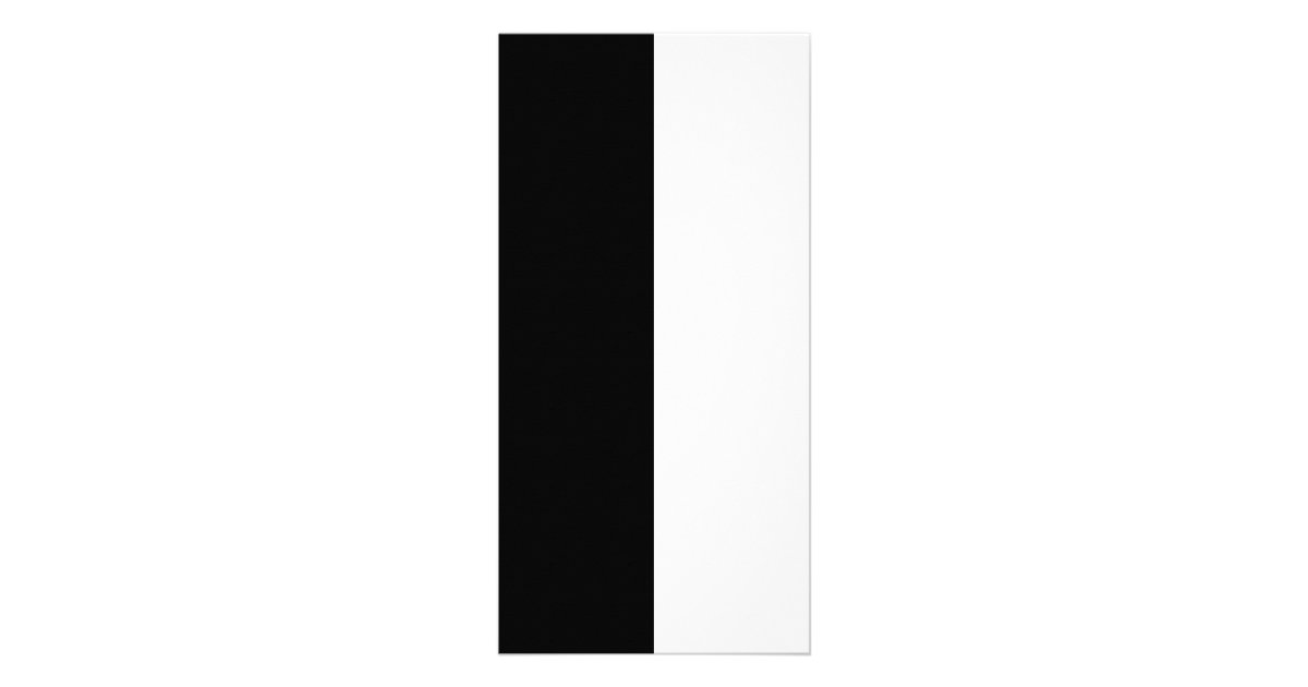 Black And White Half and Half graphic Card | Zazzle