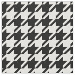 Black and White Houndstooth Fabric | Zazzle