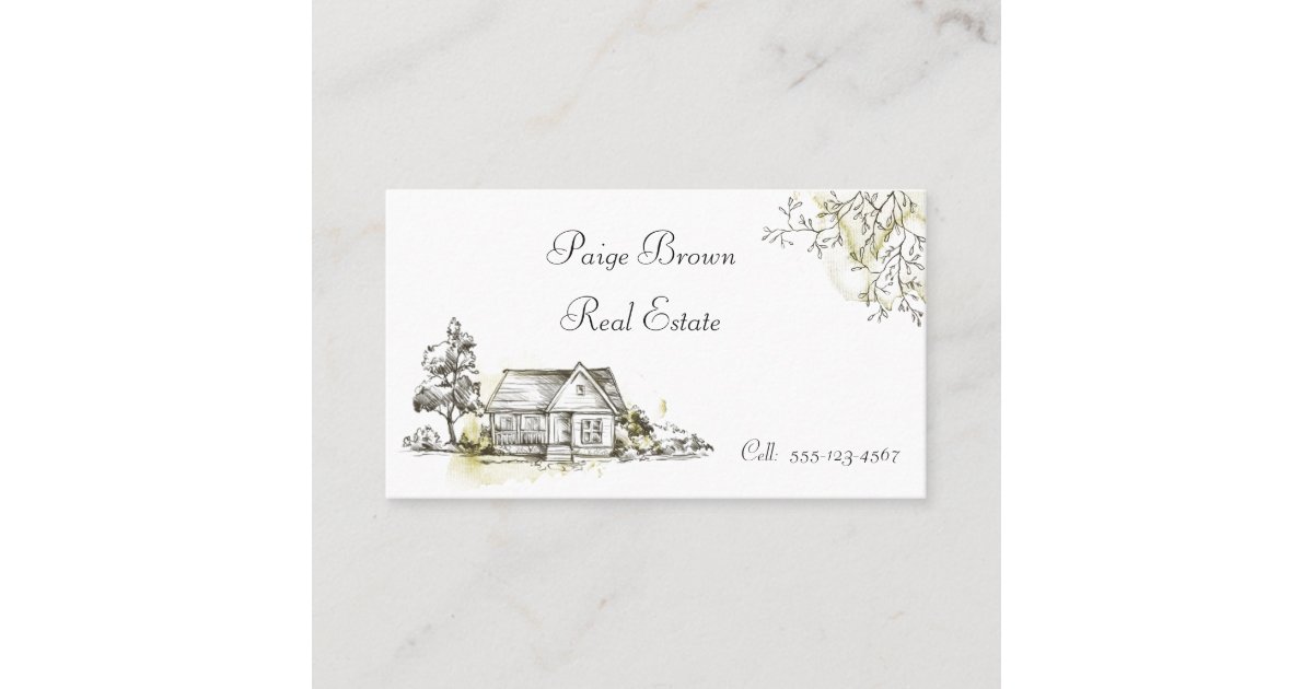 Black and White House Business Card | Zazzle
