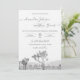 Black and white Joshua Tree Wedding Invitation | Zazzle