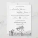 Black and white Joshua Tree Wedding Invitation | Zazzle