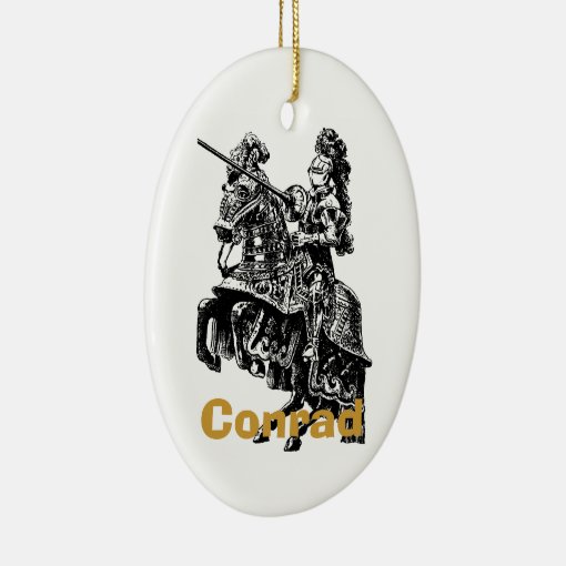 Black and White Knight Ornament | Zazzle