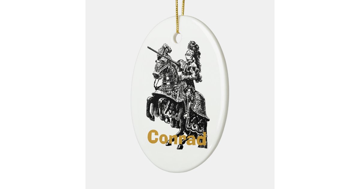 Black and White Knight Ornament | Zazzle.com