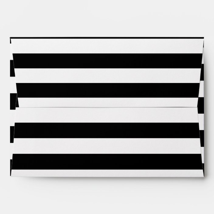 Black and White Lines Stripes Pattern Envelope | Zazzle.com