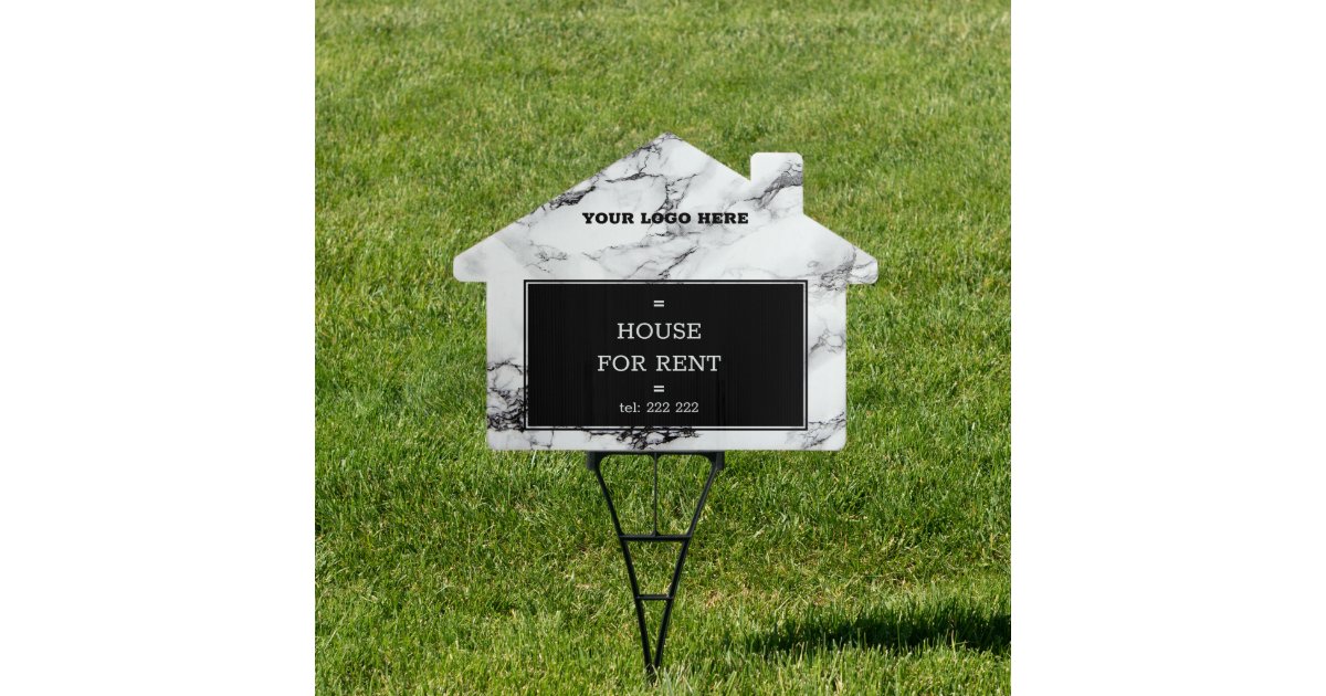 Black And White Marble Sign | Zazzle