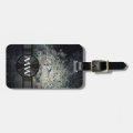Black and white metallic rust luggage tag | Zazzle