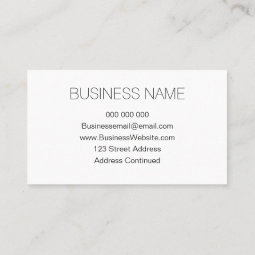 Black and white minimalist discount cards | Zazzle