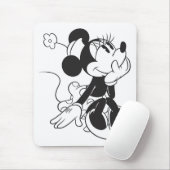 Black and White Minnie Mouse Pad | Zazzle