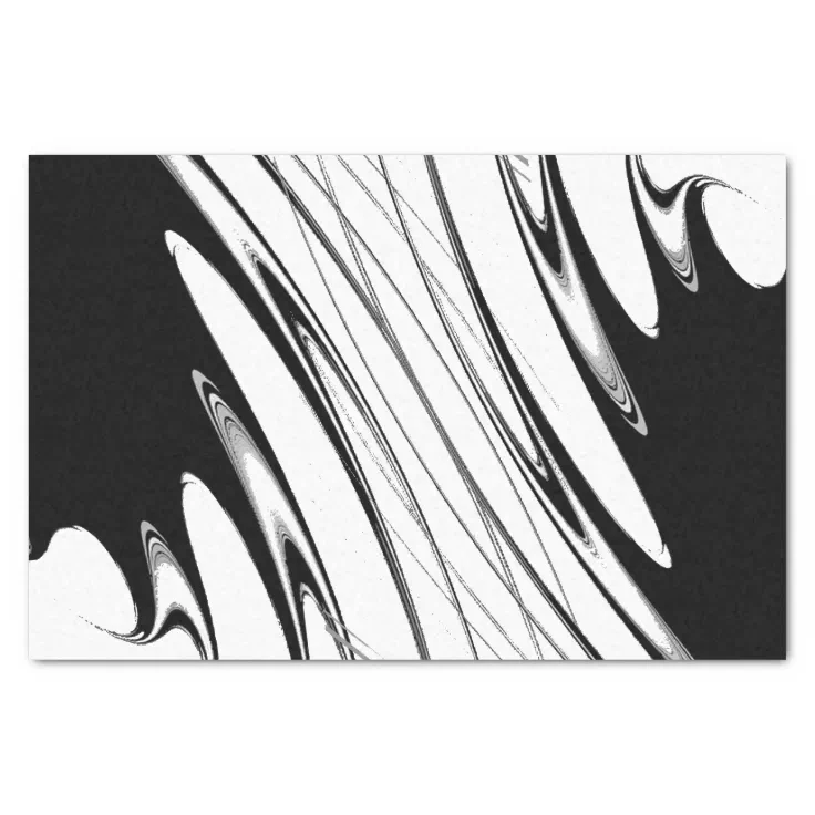 Black and White Modern Tissue Paper | Zazzle