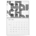 Black and white modern typography calendar | Zazzle