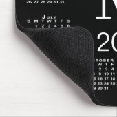 Black and White Monogram 2024 Calendar Mouse Pad | Zazzle
