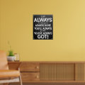 Black and White Motivational Classroom Poster | Zazzle