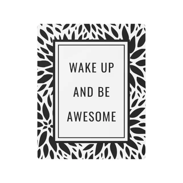 Black And White Motivational Poster Metal Art | Zazzle