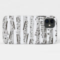 Black and white musical notes Case-Mate iPhone case | Zazzle