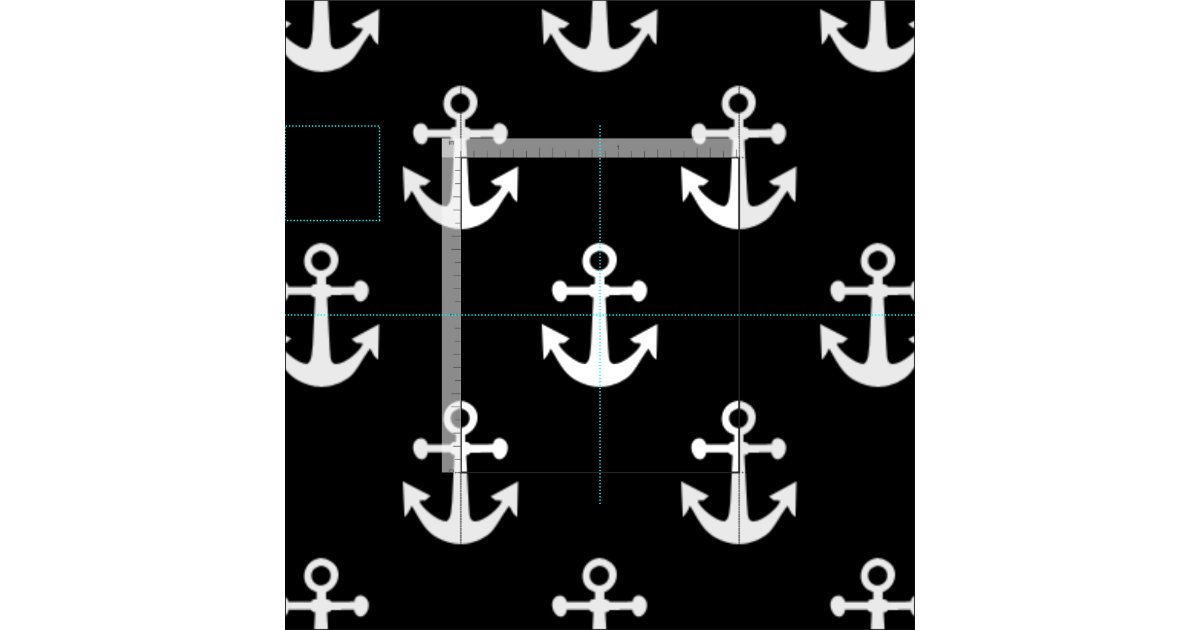 Black and White Nautical Anchors Pattern Fabric | Zazzle