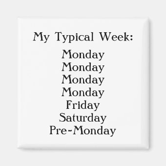 Black and White Office Humor Magnet | Zazzle
