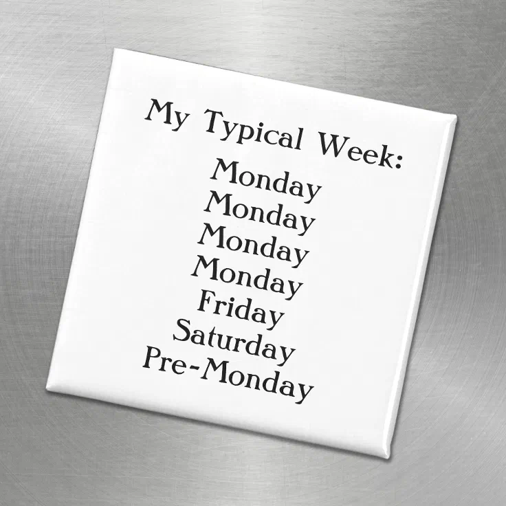 Black and White Office Humor Magnet | Zazzle