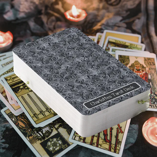 Black And White Patten Name Tarot Cards | Zazzle