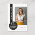 Black and White Photo Oversized Internship Business Card | Zazzle