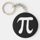 Math geek Pi symbol, blue on black Keychain | Zazzle.com