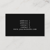 black and white pianist keyboard piano music business card | Zazzle