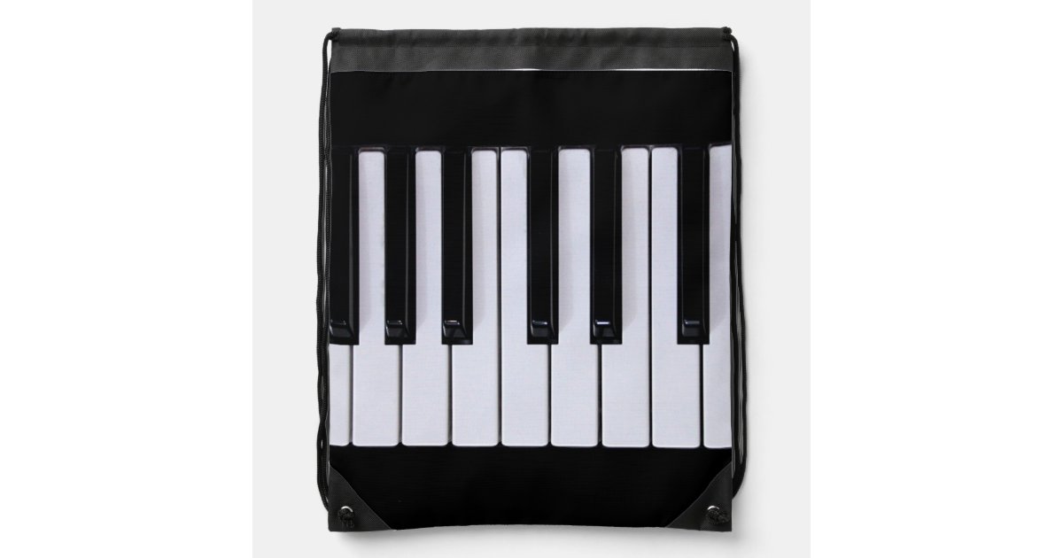 Black and White Piano Keys Backpack | Zazzle