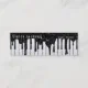 black and white piano mini business card | Zazzle