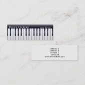 black and white piano music profile card | Zazzle