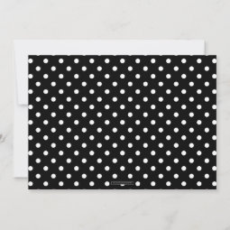 Black and White Polka Dot Invitations | Zazzle