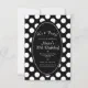 Black and White Polka Dot Party Invitation | Zazzle